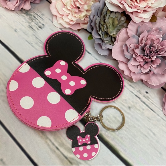 Bags | Mickey Minnie Mouse Coin Purse Keychain | Poshmark